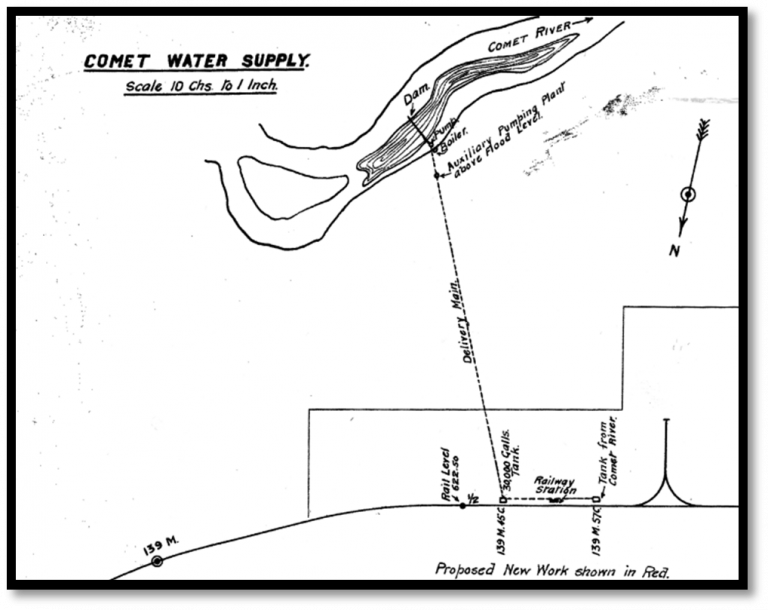 Comet Weir 1915/16 - Central Queensland Highlands